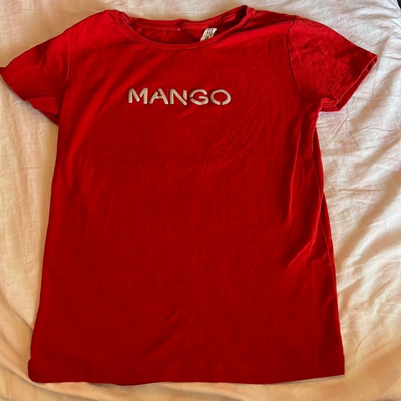 Mango | Tops | Mango Logo Tshirt | Poshmark